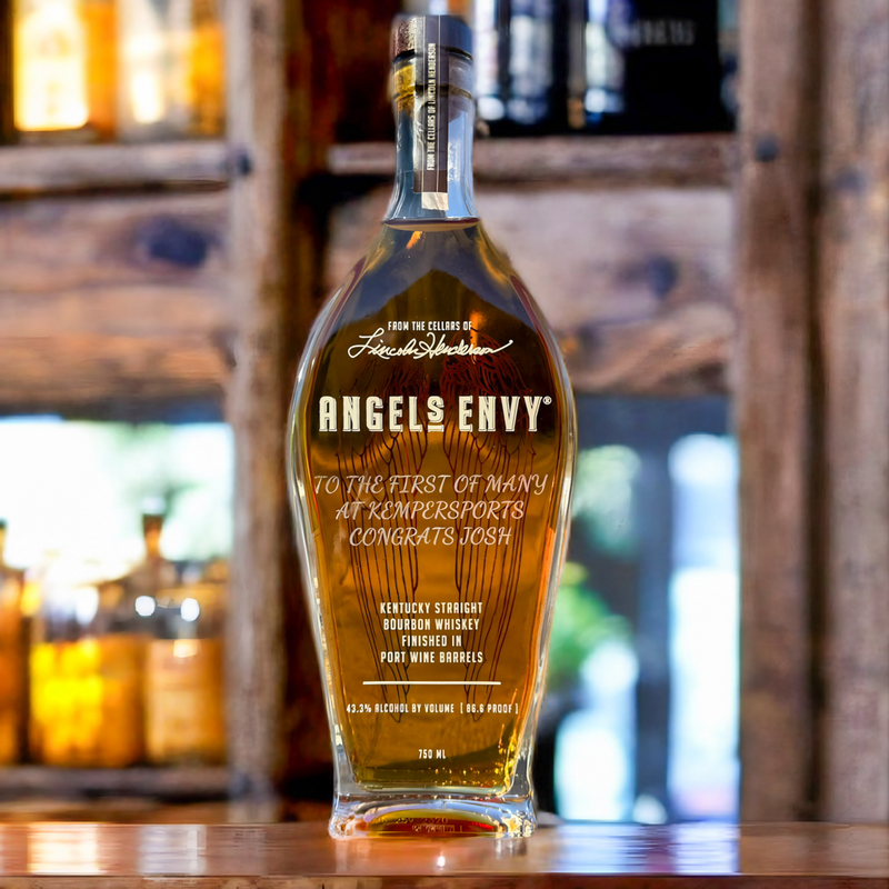 Engraved Angel's Envy Bourbon – Personalized Gift | engraveVine