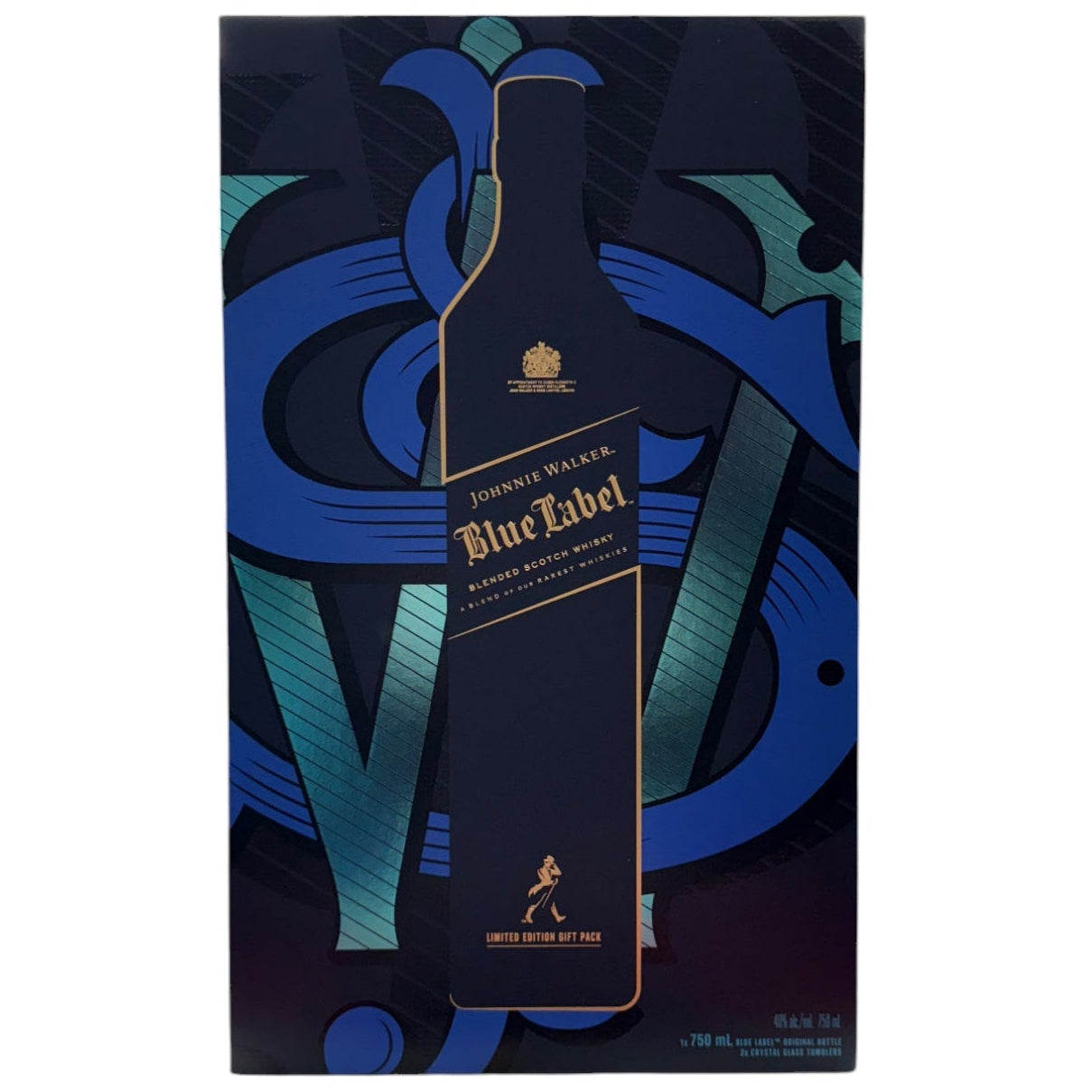 Johnnie Walker Blue Label Limited Edition Gift Set (w/ 2 Glasses)