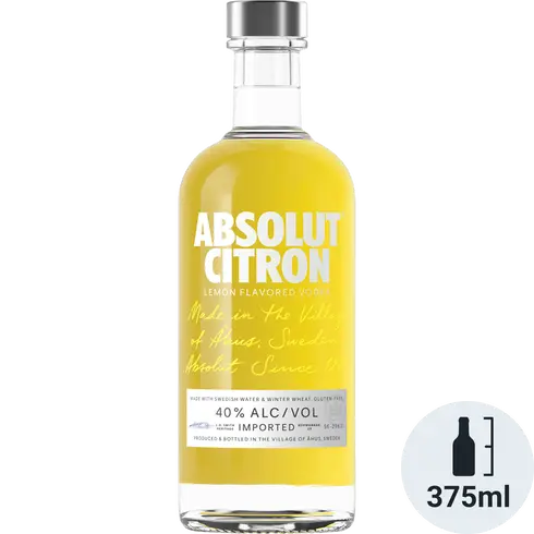 Engraved Absolut Citron - personalized gift | engraveVine